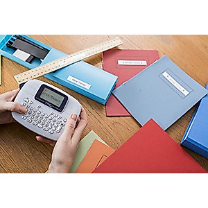Brother PT-M95 Label Maker, P-Touch Label Printer, Handheld, QWERTY Keyboard, Up to 12mm Labels, Includes 12mm Black on White Tape Cassette