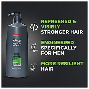 Dove Men+Care Fortifying 2 in 1 Shampoo and Conditioner for Normal to Oily Hair Fresh and Clean with Caffeine Helps Strengthen and Nourish Hair 40 oz