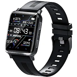 Smart Watch with Call, 2023 Smartwatch for Android Phones/iPhone (30D+ Standby,Music Storage/Player) IP67 Waterproof Fitness Tracker, AMOLED Full-Touch Screen Smartwatch with Heart Rate/Sleep Monitor