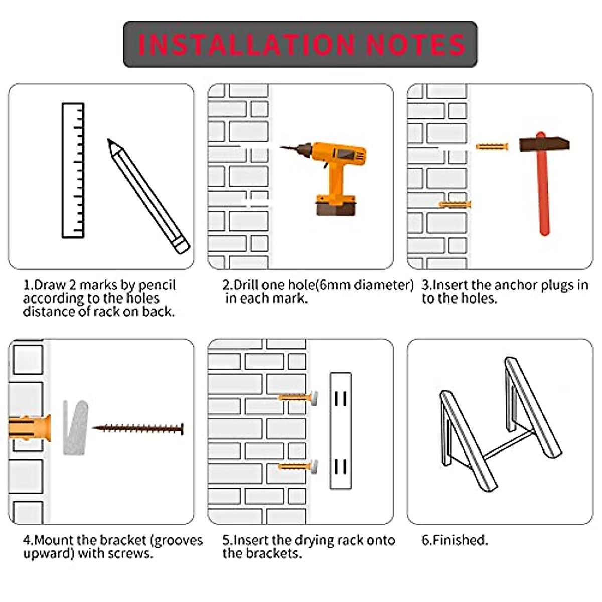 Dr.DJ Retractable Clothes Rack-Laundry Room Drying Rack Wall Mounted Clothes Hanger Foldable, Wall Mount, Folding Clohes Wall Hanger Home Storage Organizer, Aluminium, 2 Racks with Rod (Silver)