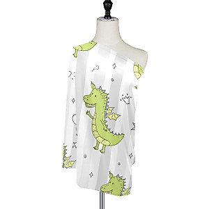 Nursing Cover Breastfeeding Scarf Funny Dragons- Baby Car Seat Covers, Stroller Cover, Carseat Canopy (d)