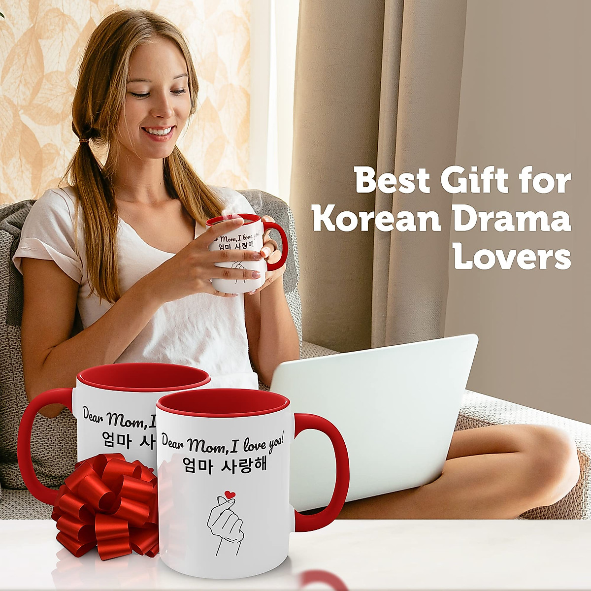 Mom Coffee Mug - Coffee Cup for Mothers - Large Ceramic Coffee Mug - Mother Day Coffee Mug –Coffee Mug Ceramic - Ceramic Coffee Travel Mug - Coffee Warming Mug - Smart Cup - Coffee Mug Warmer - 11 Oz.