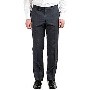 Hugo Boss "C-Huge1/C-Genius Men's Wool Two Button Suit US 40L IT 50L Gray