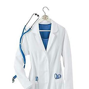 3D Laser Engraved My First White Coat Dentist's Teeth, Tools, and Garment Wood Clothes Hanger