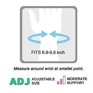 ZOUYUE Carpal Tunnel Wrist Brace, Adjustable for Men, Women, Night Sleep Splint Support for Pain Relief, Tendonitis, Sport Injuries - Right Hand M/L