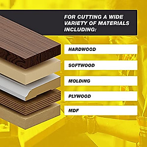 ROCKPORT Table Saw Blades 10 inch 80 Teeth - (1 Pack) 10" Table Saw Blades & 10 inch Miter Saw Blades, 5/8" Arbor, Multipupose Carbide Tip Circular Saw Blade for Ultra Fine Finish Cutting of Wood