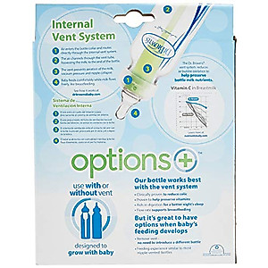 Dr. Brown's Options Narrow Bottle, 3 Count (Pack of 1)