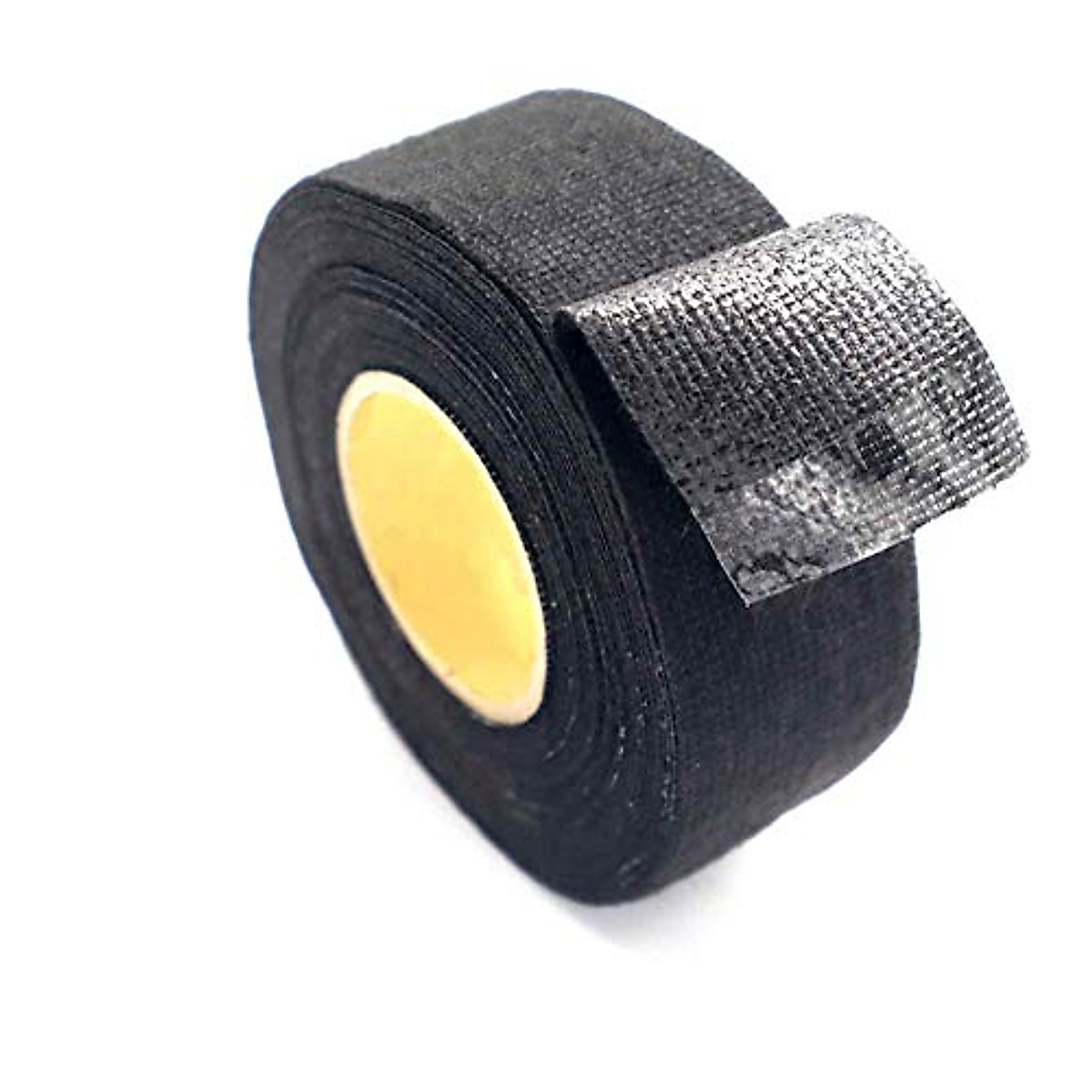 Wiring Harness Cloth Tape,MoreChioce Car Waterproof Tape Noise Reduction Car Wiring Harness Tape Electrical Insulation Tape Heat-Resistant Adhesive for Car Motorcycle 25m x 3cm,Black