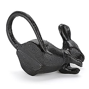 OwnMy 2 Cast Iron Cute Mouse Figurine Sculpture Black Mice Statues Carved Desktop Ornaments Figurines, Decorative Creative Animal Figurine Indoor Outdoor Statues for Garden Patio Yard Home Decoration