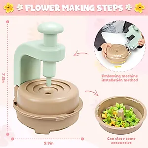 Fabric Flower Bouquets Toys, DIY Craft Kits Toys for Kids - Flower Market Toy, Build Your Flower Bouquet, Arts & Crafts for 4 5 6 7 8 Year Toddler Girl, Educational Activity Preschool B-Day Gifts