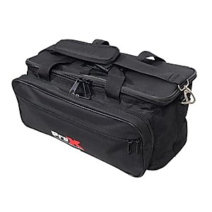 ProX MANO Utility Carry Hand Bag Organizer with Dividers For Cables, LED Lighting, Tools, Mics, and Accessories - PVC Lined Interior Framing - Soft Padding - Fiberboard Bottom - XB-P12