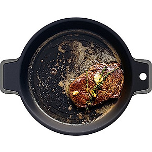 KitchenCraft Microwave Grill Pan and Browning Dish, Fast cooking, Oven-quality Food, Sturdy and Lightweight, 26 x 29 x 9 cm, Black