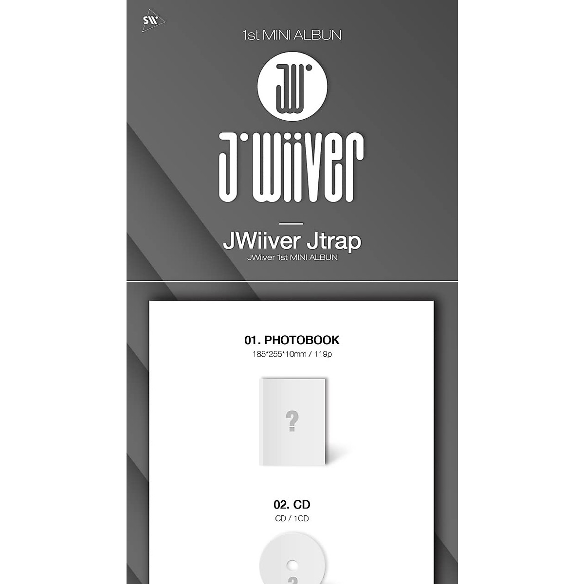 JWiiver Jtrap 1st Mini Album CD+119p PhotoBook+2p PhotoCard+1p Sticker+1p Polaroid+1p Postcard+1p Life 4Cut+Tracking Kpop Sealed