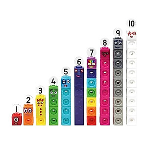 Learning Resources LSP0949-UK MathLink Cubes Numberblocks 1-10 Activity Set, Early Years Maths Learning, Build, Learn & Play in The Classroom & at Home.,27.5 x 21.3 x 3.2 cm, Multicolour
