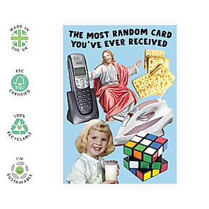 CENTRAL 23 Random Birthday Card For Friend - Funny Greeting Cards for Men and Women - Hilarious All Occasions Card for Brother Sister - For Colleague Boss Best Friend - Comes With Fun Stickers