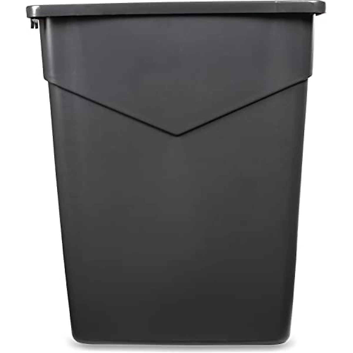 Carlisle FoodService Products TrimLine Plastic Rectangle Waste Container, 15 Gallons, Grey