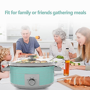7 Quart Electric Slow Cooker - for the Whole Family with Room for Over 8 Servings