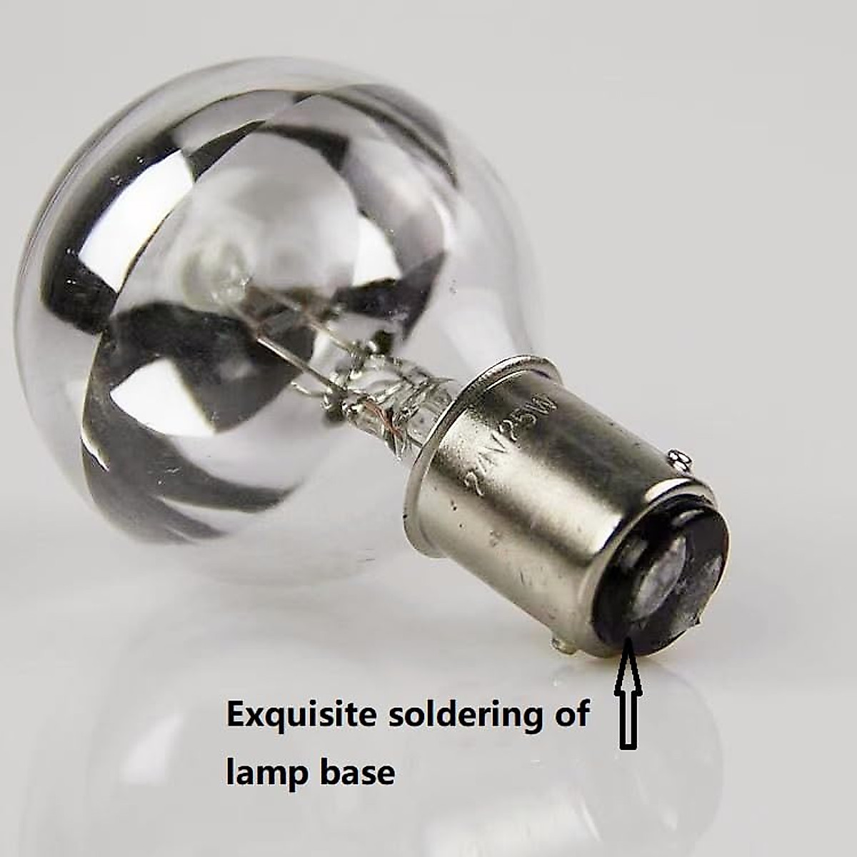 GWAYUANY BA15D 15mm Base BA15D 24V 25W shadowless lamp Bulb Insert Button Light Bulbs