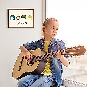 Queen Band - Silhouette Music Wall Art Decor, This Ready to Frame Vintage Music Poster Print is Perfect For Music Room, Office, Studio, And Man Cave Room Decor Aesthetic, Unframed - 8 x 10”