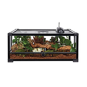 Zilla QuickBuild Terrarium, Sleek Glass Reptile Habitat, Easy Setup, Suitable for all Types of Reptile Pets, Whether Amphibians, Reptilians, Snakes, or Even Arachnids, 30"x12"x12"