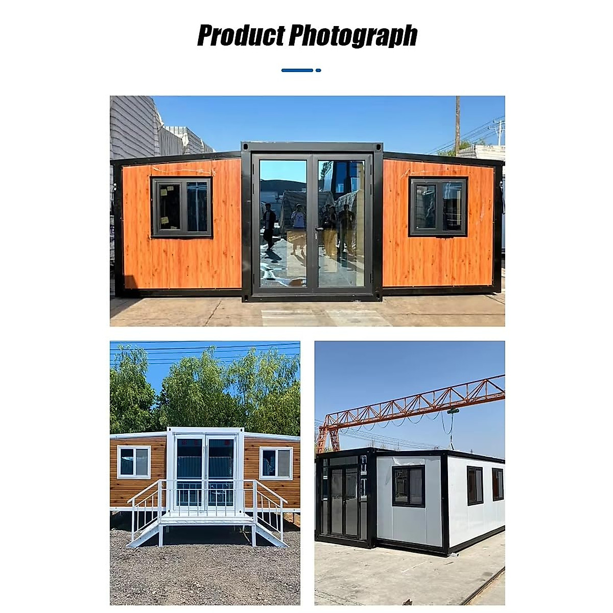 Micro Prefab House, Tiny Prefabricated Home, Compact Modular House, Small Prefab Cabin, 20ft 30ft 40ft for Campsite Cabins, Remote Workspaces, Festival Housing, Agricultural Housing