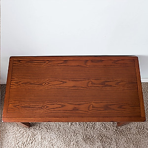 Leick Home 89400 Oak and Slate Laptop Desk with Drop Front Keyboard Drawer, Distressed Rustic Autumn