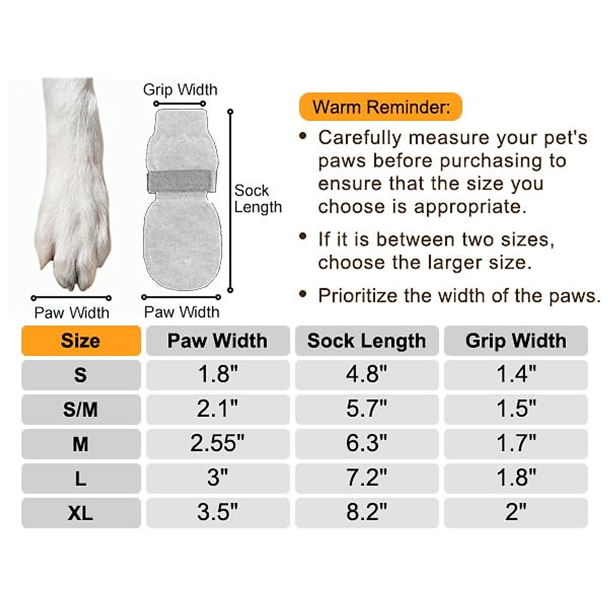 BEAUTYZOO Dog Socks to Prevent Licking Paws for Hardwood Floors Anti Slip, Dog Shoes Booties for Hot/Cold Pavement,Grippy Boots & Paw Protectors Traction Control for Small Medium Large Senior Dogs