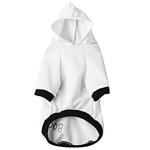 Impoosy Dog 4th of July Hoodies Pet Funny Cotton Hoodies Cat Cute American Flag Costume Puppy Star Clothes (L)