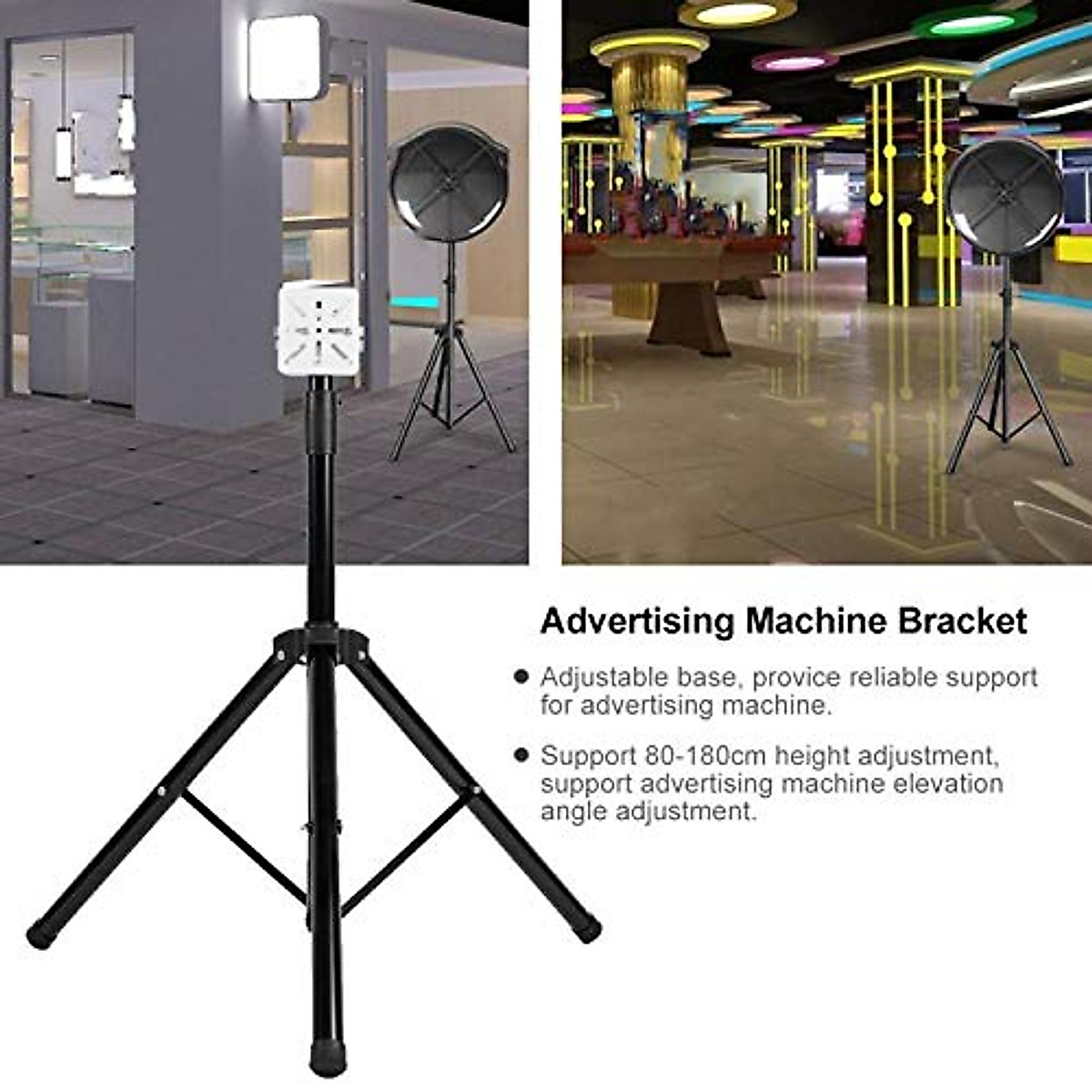GOWENIC Hologram Projector Tripod Stand, Fixing Tripod Bracket for 3D Holographic Projector Fan Advertising Machine 42cm 50cm 56cm 60cm 65cm 100cm, 3D Hologram Fan Accessory
