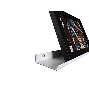 RBH Design Concepts Floating Ledge, Photo Shelf, Art Ledge - Very Durable and Made in The USA (White, 33")