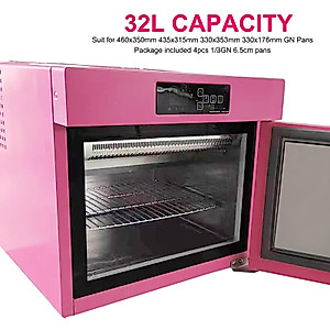 Vaseni Commercial Blast Chiller Freezer, Small Blast Freezer, 8.45 Gal, Blast Chiller Shock Freezer, 30mins Fast Cooling, Gelato Ice Cream Chest Freezer, for Dumpling, Fish, Chicken Restaurant, Hotel