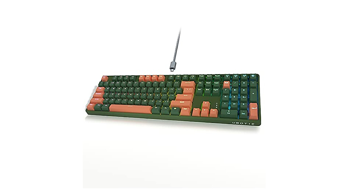 UBOTIE Wired Gaming Mechanical Keyboard - RGB & Programmable