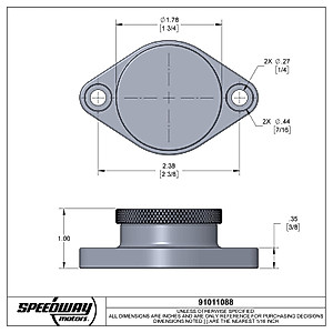 Bolt-On Billet Aluminum Engine Oil Filler Caps, Short