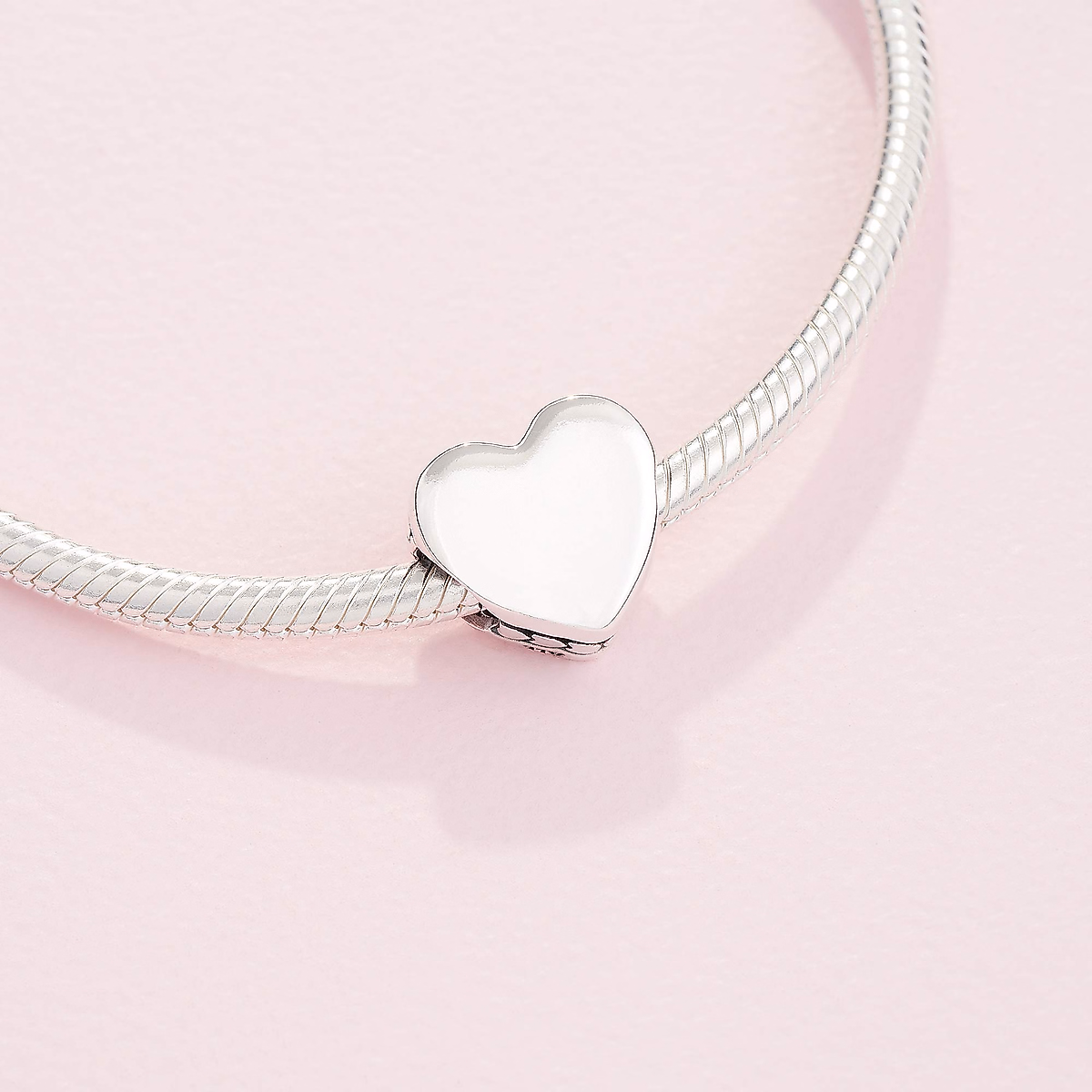 Pandora Heart Charm - Compatible Moments Bracelets - Jewelry for Women - Gift for Women in Your Life - Made with Sterling Silver