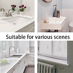 Shower Dam Shower Stopper Foldable Silicone Anti Wet and Dry Threshold, Kitchen Bathroom Sink Countertop Splashback, Corner Bathtub Shower Curtain (Transparent 78 Inch)