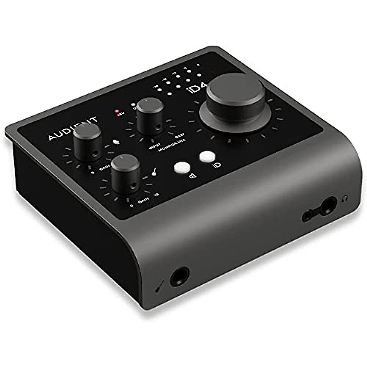 Audient iD4 MKII USB-C Audio Interface with Over-Ear Stereo Headphones and XLR Mic Cable