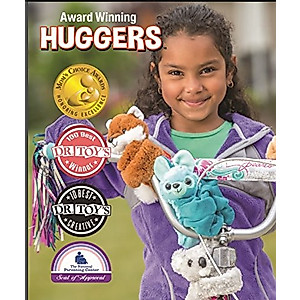 Wild Republic Huggers, Snow Leopard Plush Toy, Slap Bracelet, Stuffed Animal, Kids Toys, 8 inches