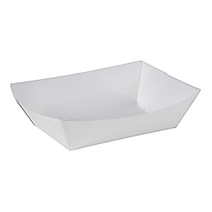 Southern Champion Tray 0550 #25 Paperboard Food Tray, 1/4 lb Capacity, White (Pack of 1000)