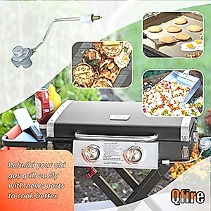 Qfire Regulator Replacement Compatible with Blue Rhino Razor GGC2030M 25 Inch Outdoor 2 Burner Portable LP Propane Gas Grill Griddle (Regulator)