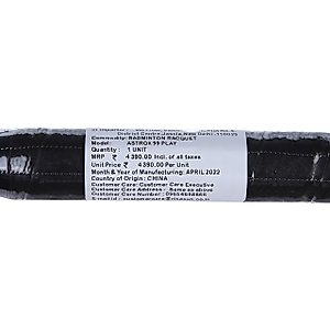 YONEX Astrox 99 Play Graphite Strung Badminton Racket with Full Racket Cover (Cherry Sunburst) | for Intermediate Players | 83 Grams | Maximum String Tension - 28lbs