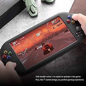 N / C Electronic Entertainment 7-inch Color Screen Multi-Function Game Console-Dual Joystick, Picture Browsing, Music Appreciation, e-Book Reading, Dictionary and Photos