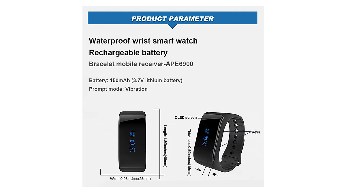 SINGCALL Wireless Pager System - Waterproof, Long Battery Life
