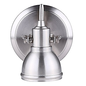 CANARM ICW622A01BN10 LTD Polo 1 Light Ceiling/Wall, Brushed Nickel with Adjustable Head
