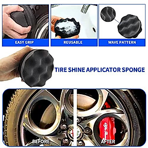 22Pcs Car Detailing Brush Set, Car Detailing Kit, Auto Detailing Drill Brush Set, Car Buffing Sponge Pads Kit, Car Wash Kit, Car Accessories, Cleaning Tools for Wheels Interior Exterior Dashboard