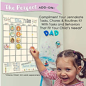 Jennakate- Toddler Daily Routine and Behavior Reward Chore ADD-ON Magnets with Pictures (Good Behavior)