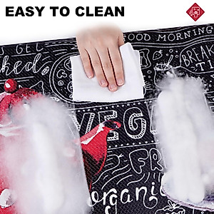 ASPMIZ Coffee Kitchen Mat 2 PCS, Cushioned Anti-Fatigue Kitchen Rugs Non Slip, Memory Foam Kitchen Mats and Rugs, Waterproof Kitchen Floor Comfort Mats for Home & Office, 18'' x 48'' + 18'' x 30''