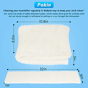 MAF1 Humidifier Wicking Filters for AIRCARE/MoistAIR/Kenmore/Essick Air, Fits Air-Care Emerson Moistair Humidifier Replacement Wicks MA1200 MA1201 MA0950 MA09500,14906 32-14906 42-14906 EF1-2 Pack