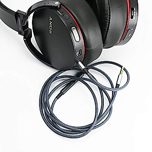 NewFantasia Cable Compatible with Sony MDR1000X, MDRXB650BT, MDR-XB950BT, WH1000XM3, WH1000XM2, WH-CH700N Headphone, Remote Volume Control Mic for Samsung Galaxy Xiaomi Huawei Android Phone