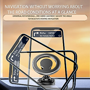 Gorphi for iPhone Magsafe Car Mount, [2023 Upgraded to 44 Strong Magnets], Magesafe 3 Car Mount, Magesafe Phone Holder for Car, Magsafe Mount for iPhone 14 13 12 Pro Max Plus Mini MagSafe Case