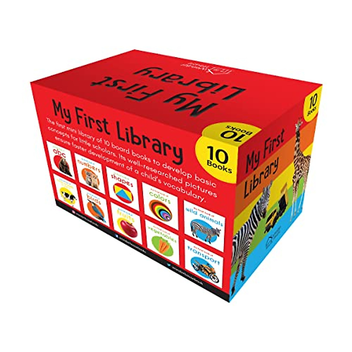 My First Library : Boxset of 10 Board Books for Kids
